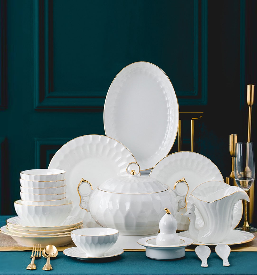 Crystal Palace 41 Piece Dinner Set | Fine Bone China - Plateplus.au ...