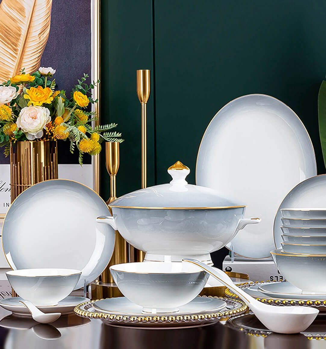 Serenity 41 Piece Dinner Set | Fine Bone China - Plateplus Australia ...