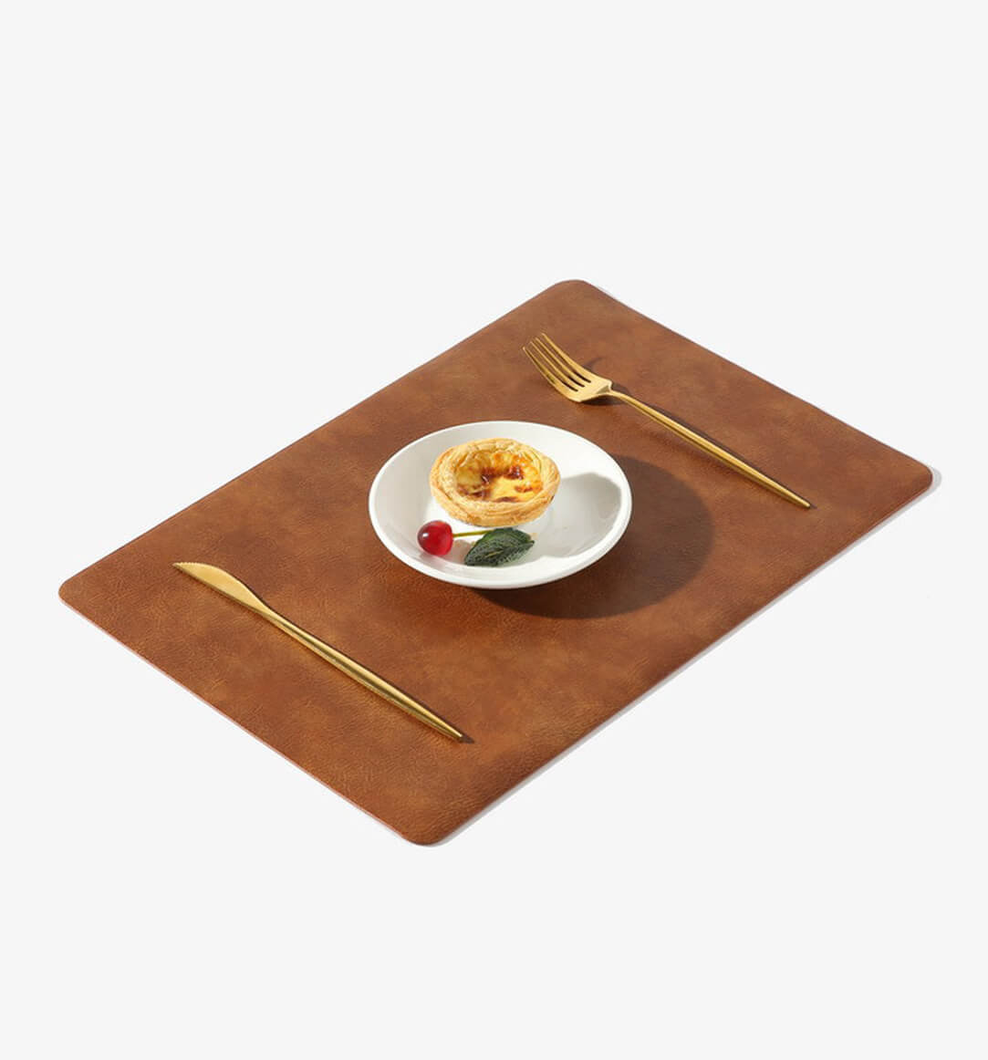 Leather Texture Double-Sided Placemat Set | Home Decor - Plateplus ...